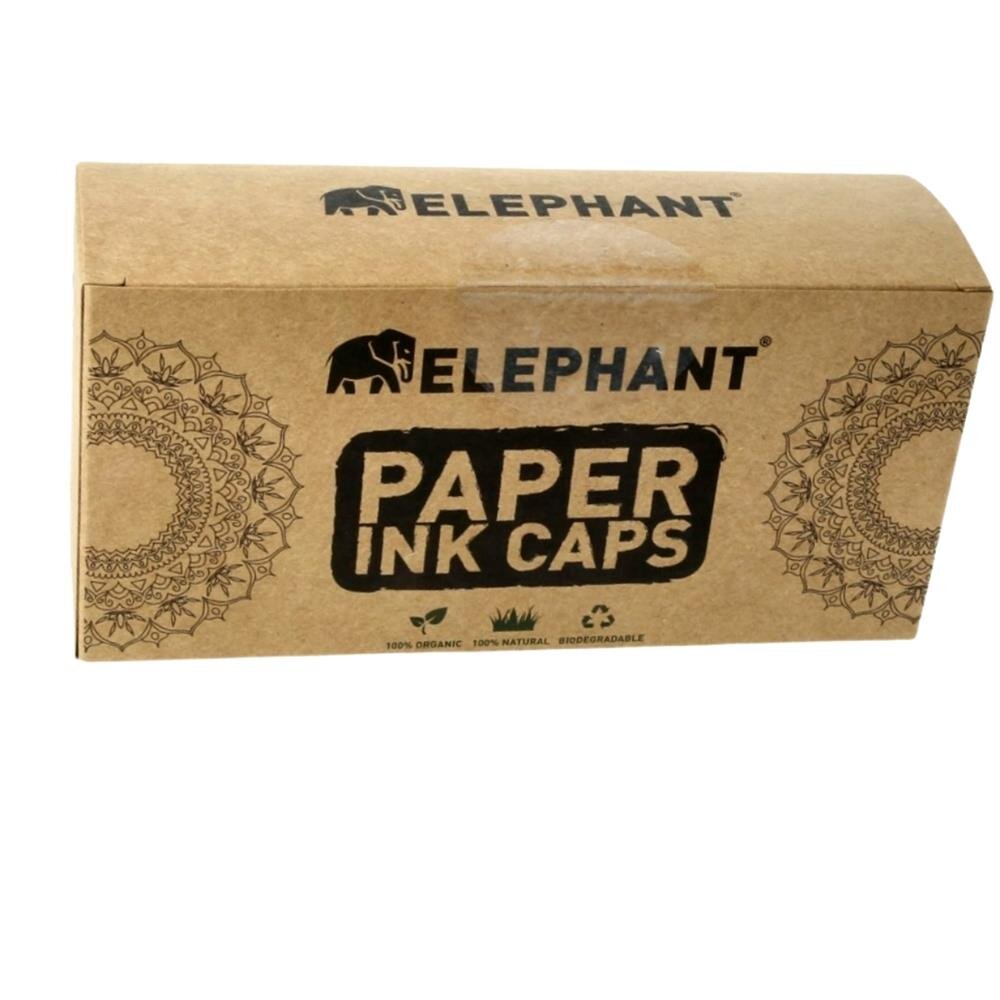 Elephant - Paper Ink Cap - 20pcs. - biodegradable - 6 x 16 mm Caps